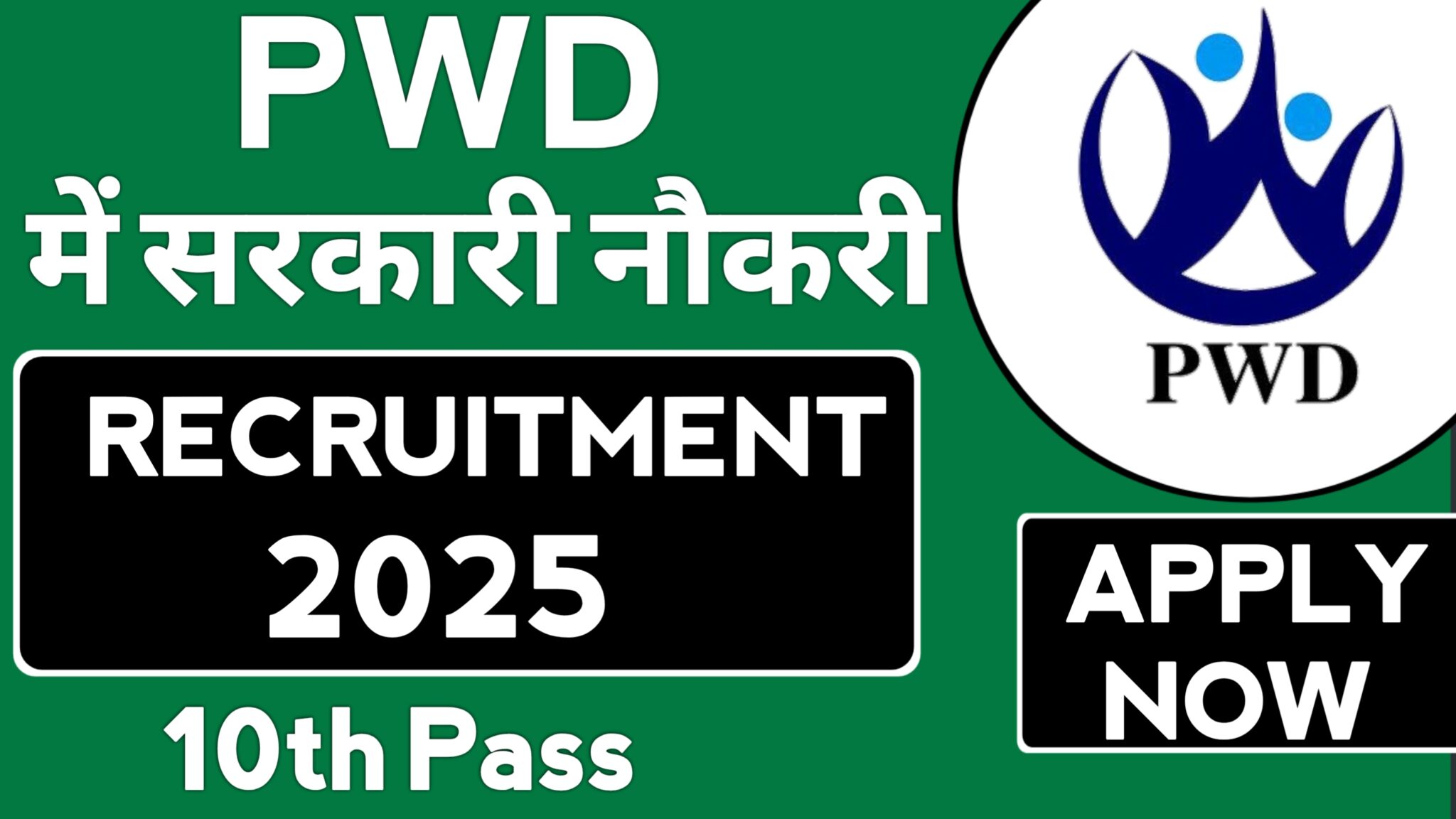 PWD DRDM Recruitment 2025 – NAUKRILIVE