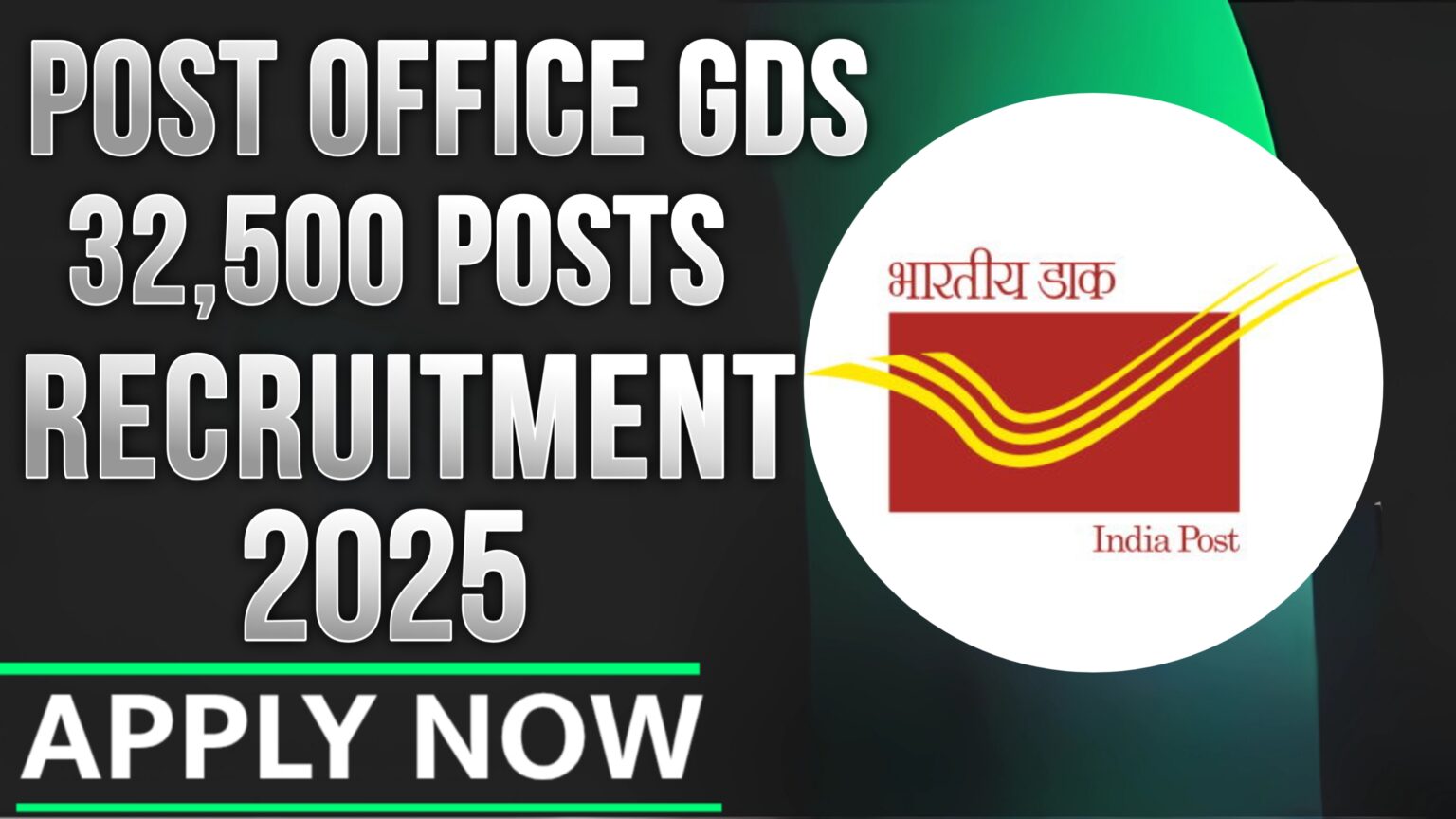 India Post GDS Recruitment 2025 – Apply Online for 32500 Posts | 10th ...