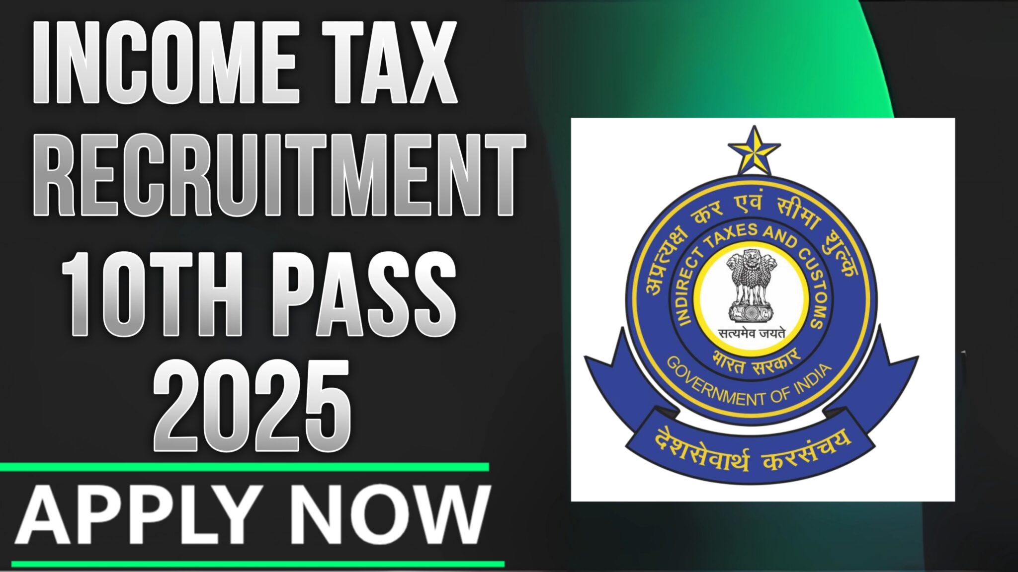 Income Tax Recuitment 2025 – Apply Offline for Tax Assistant, Havaldar ...