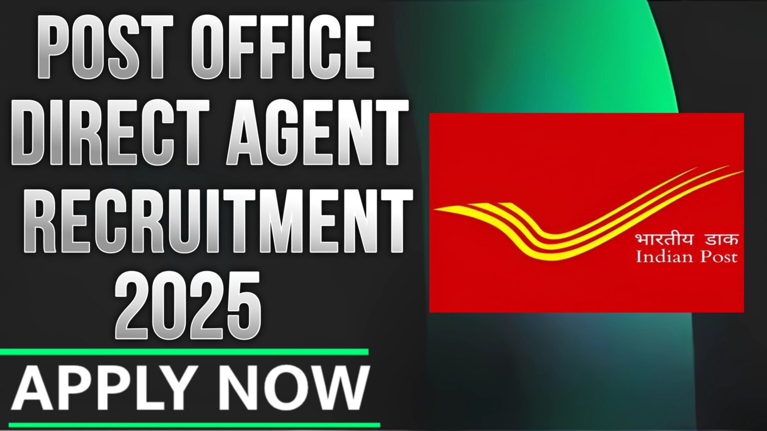 India Post Direct Agent Recruitment 2025- No Exam Direct Interview ...